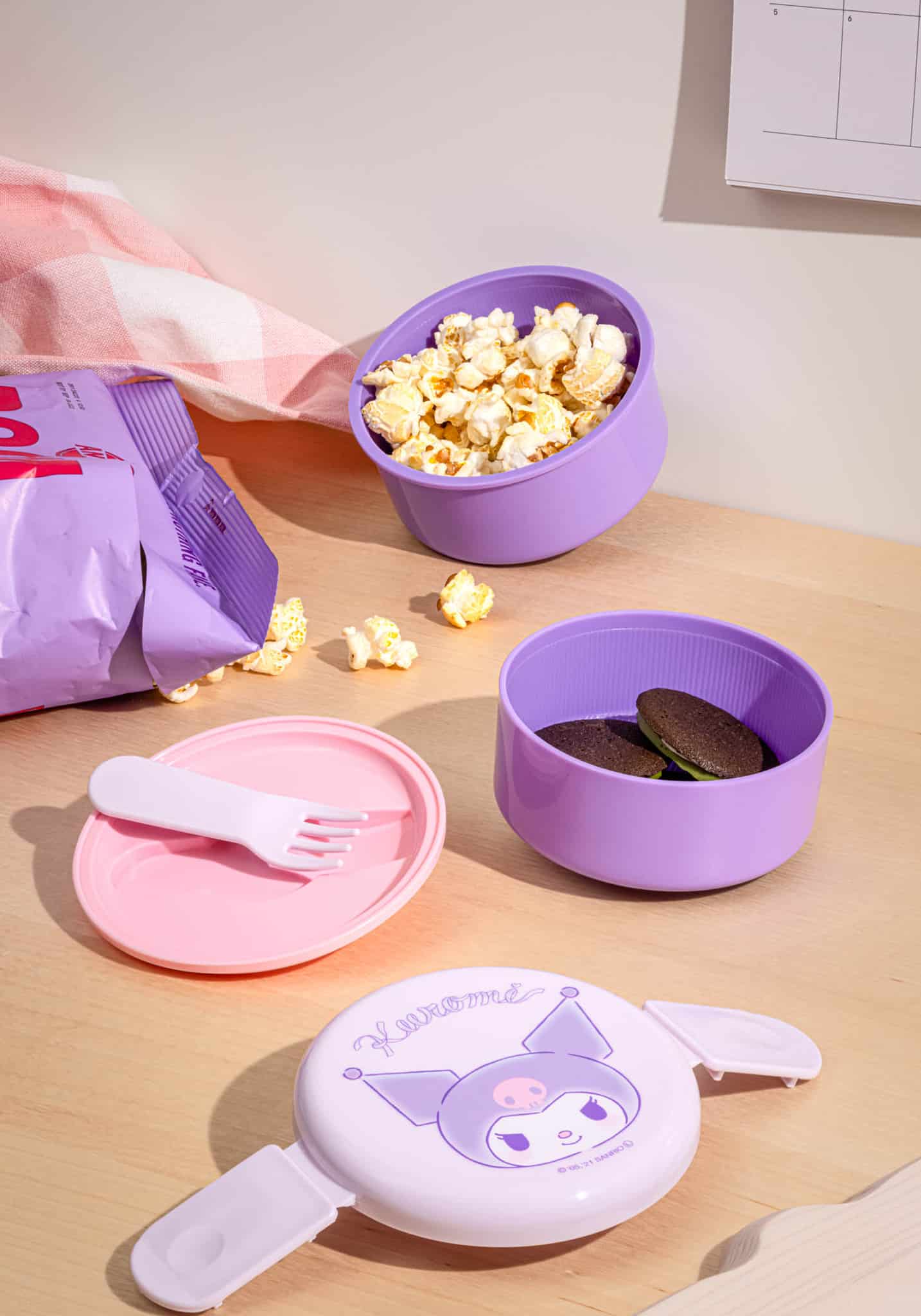 Kuromi Round Bento Lunch Box - Clever Idiots Wholesale